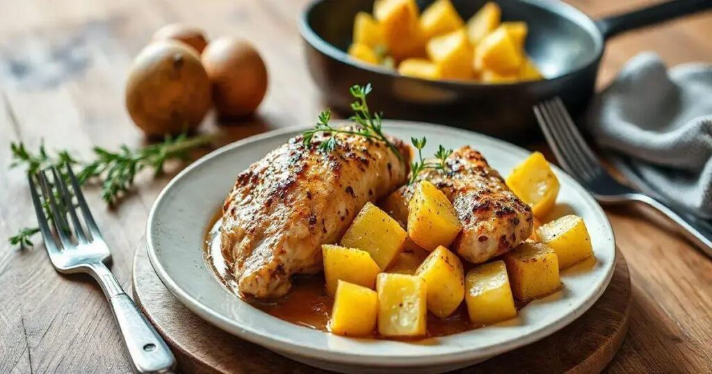 Como Fazer Frango Com Batata Cozido?