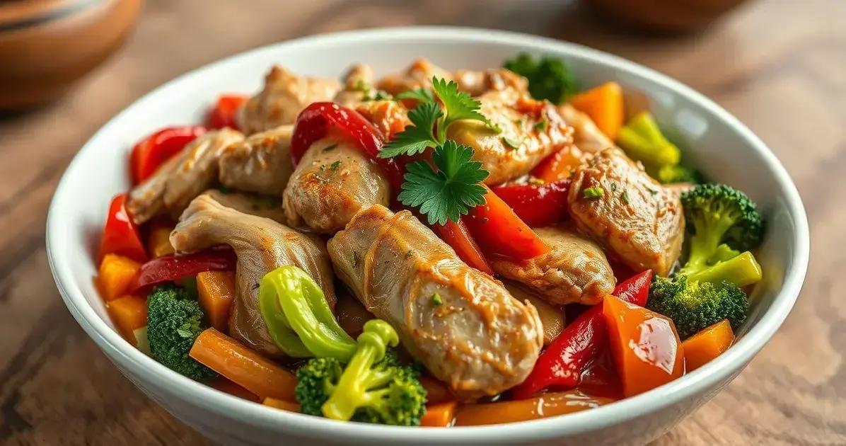 Receita de Frango Xadrez com Legumes Crocantes e Molho Oriental