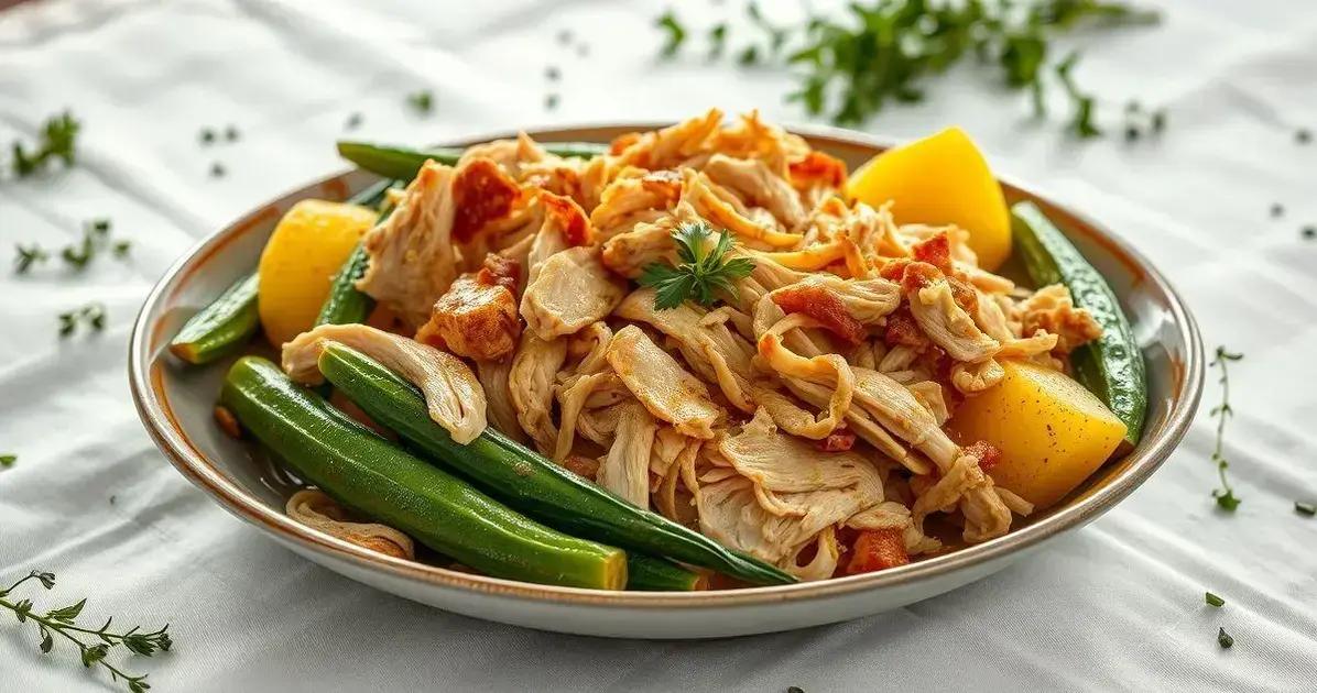 Como Fazer Frango Cozido Com Batata E Quiabo?