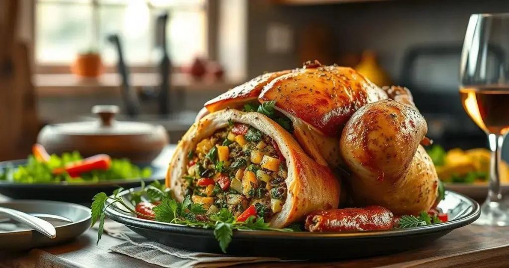 Como Fazer Frango Recheado Assado No Forno?