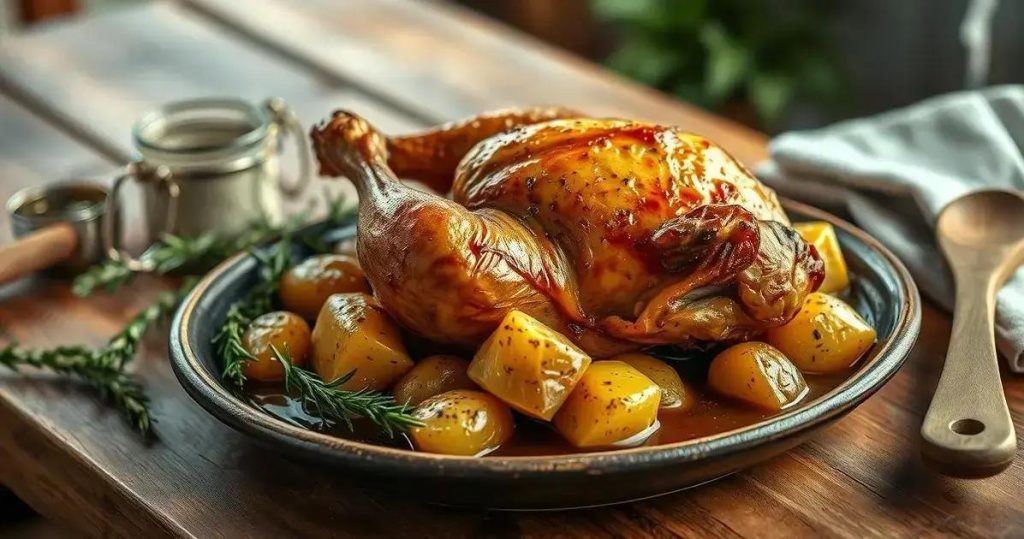 Como Fazer Frango Cozido Com Batata E Molho?