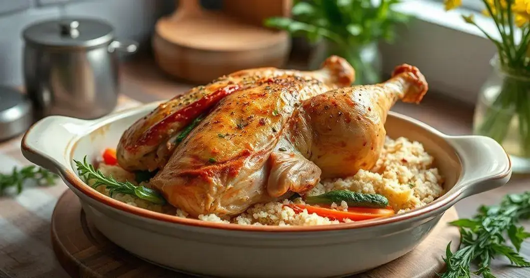 Como Fazer Frango Inteiro Recheado? - Fricassê De Frango